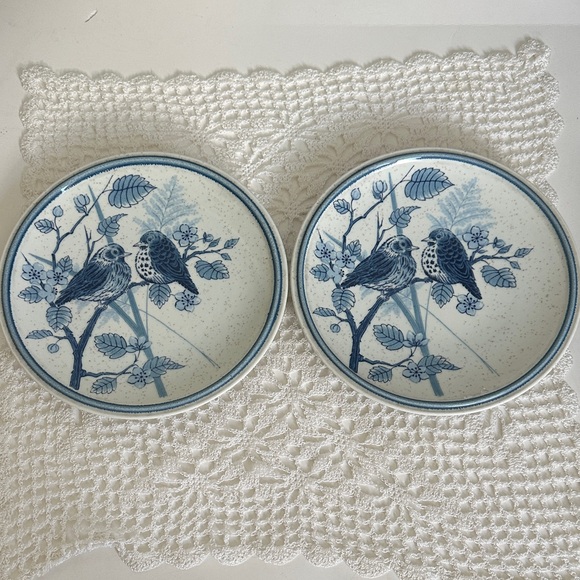 Mikasa | Dining | Mikasa Love Birds Cg56 Blue White Bird Design Elegant ...